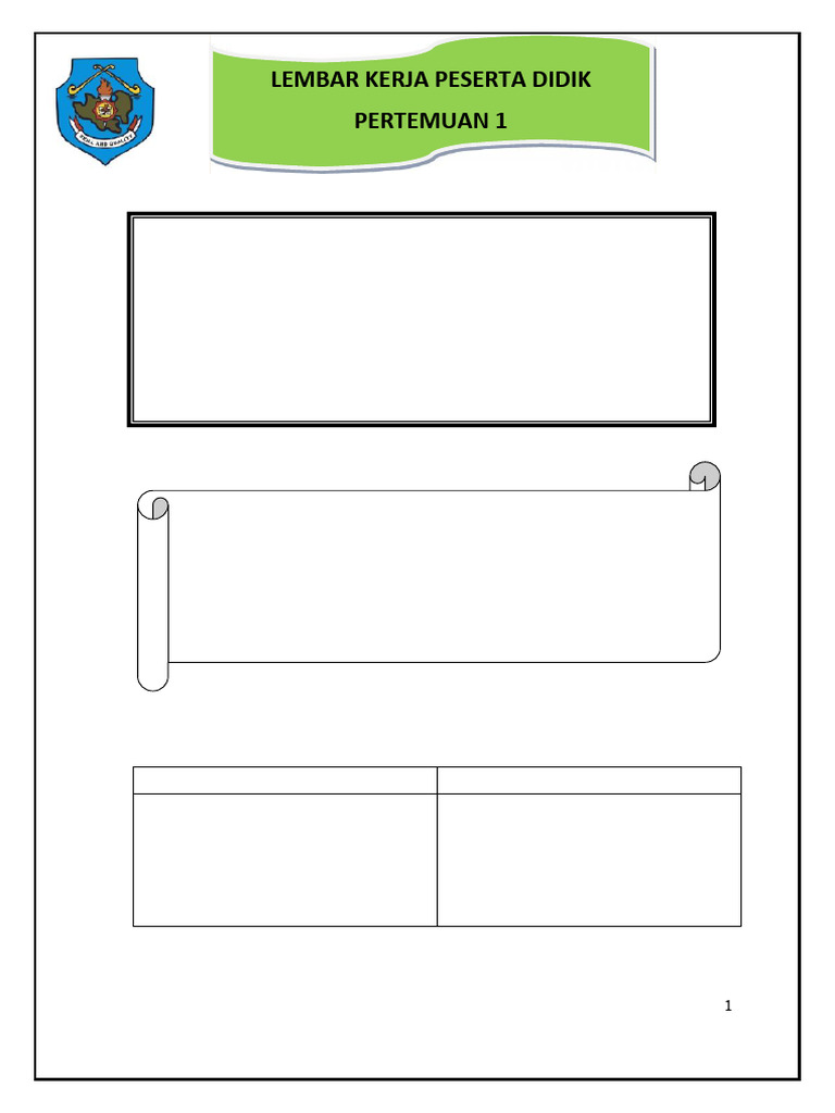 LKPD Pertemuan 1 | PDF
