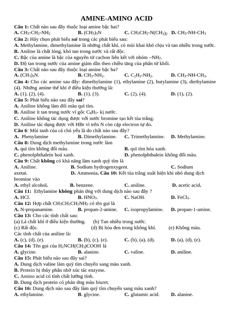 AMINE | PDF