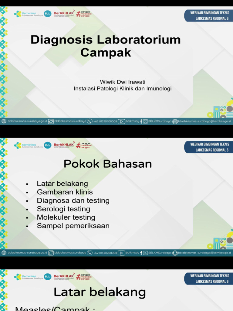 Diagnosis Laboratorium Campak | PDF