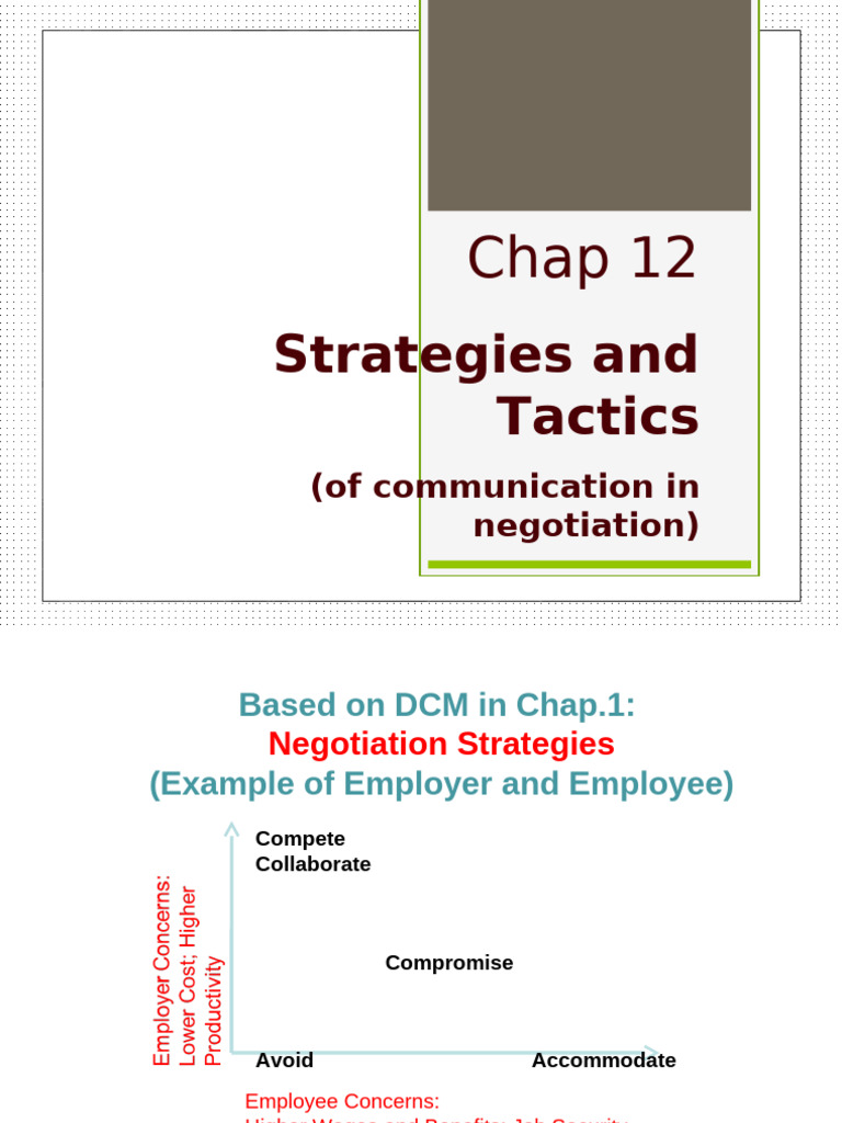 Negotiation Strategies and Tactics Guide | PDF | Negotiation | Employment