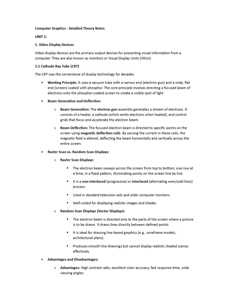 CG_unit_1_2 | PDF | Virtual Reality | Liquid Crystal Display