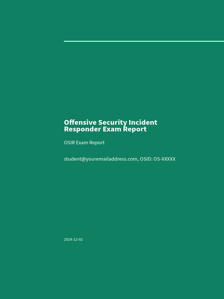 OSIR-exam-report-template_OS_v1 | PDF | Password | Malware
