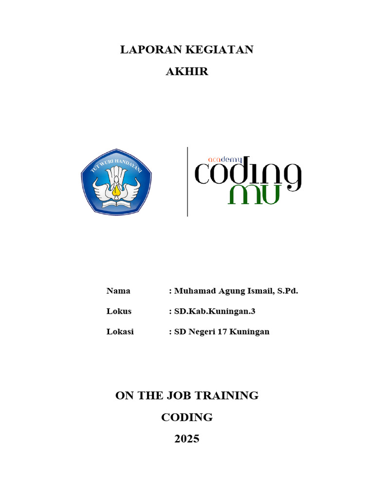 Laporan Ojt Coding | PDF