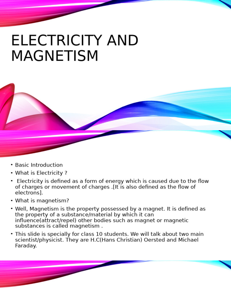 Electricity and Magnetism | PDF