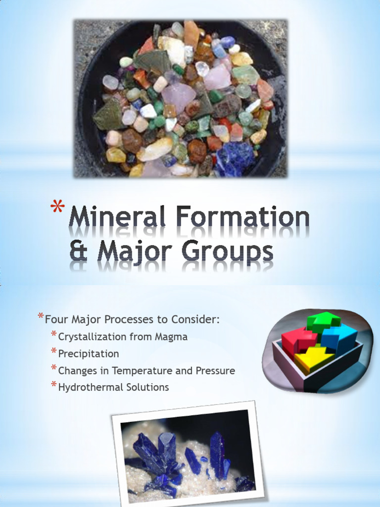 Mineral Formation Major Groups PowerPoint | PDF | Minerals | Magma