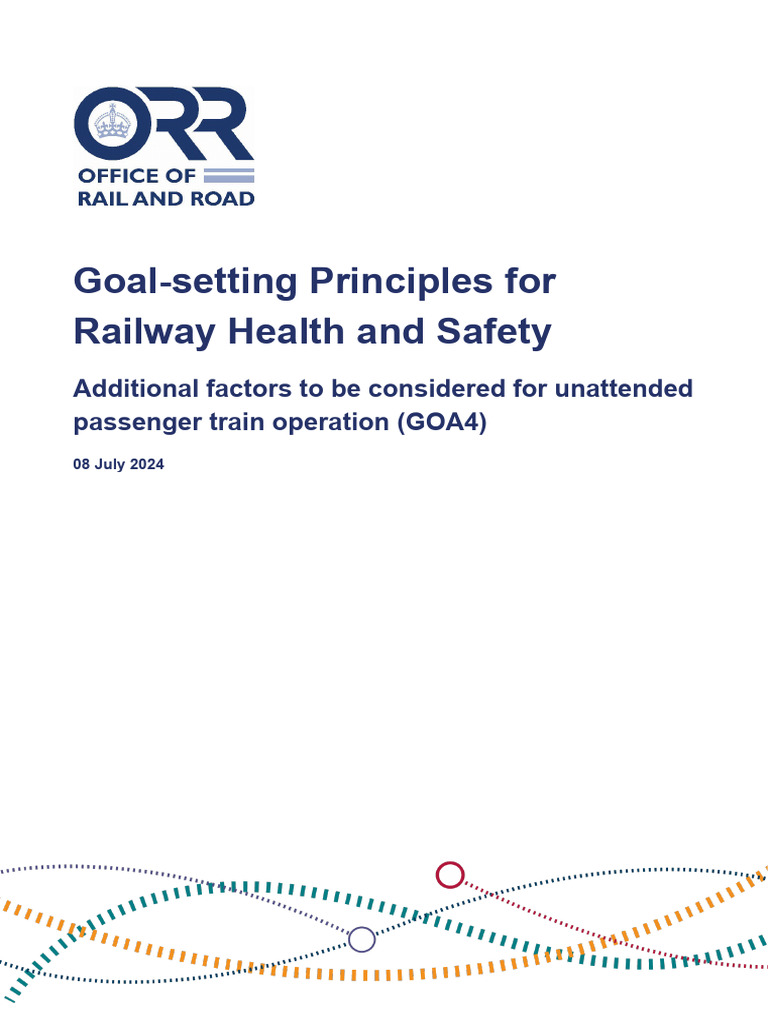 Goal-setting for Unattended Train Safety | PDF | Train | Rapid Transit