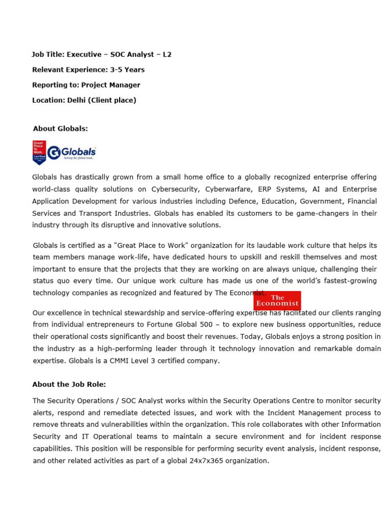 SOC - L2 | PDF | Security | Computer Security