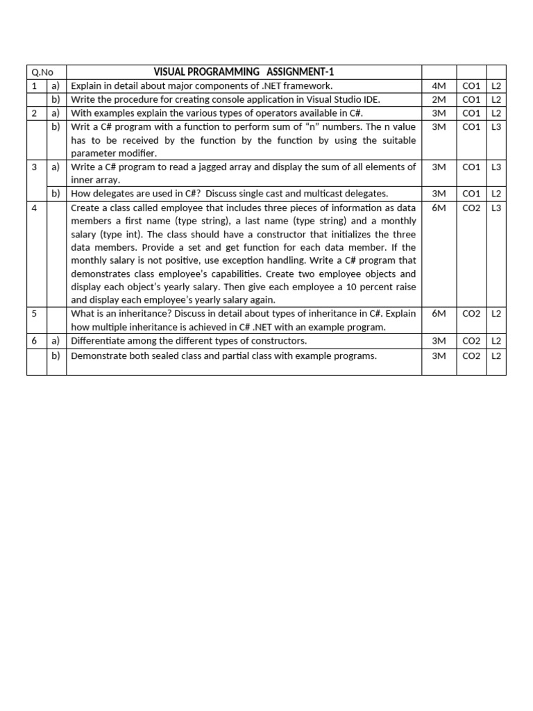 Assignment 1 | PDF