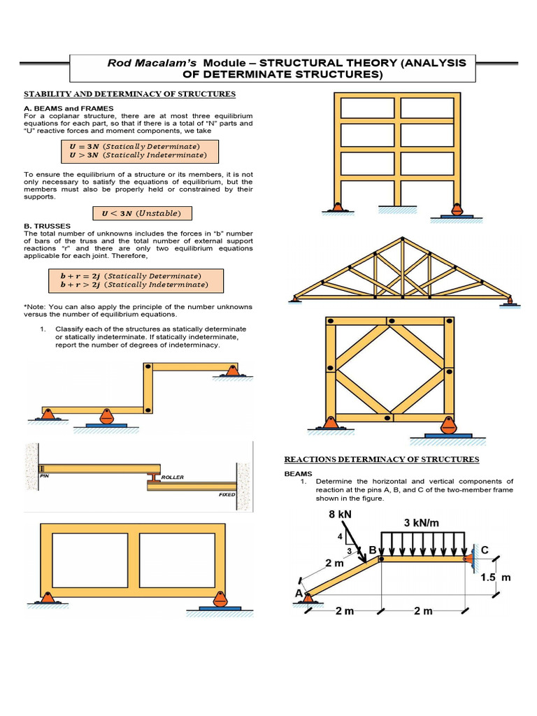 Stability of Beams, Frames, and Trusses | PDF | Truss | Structural ...