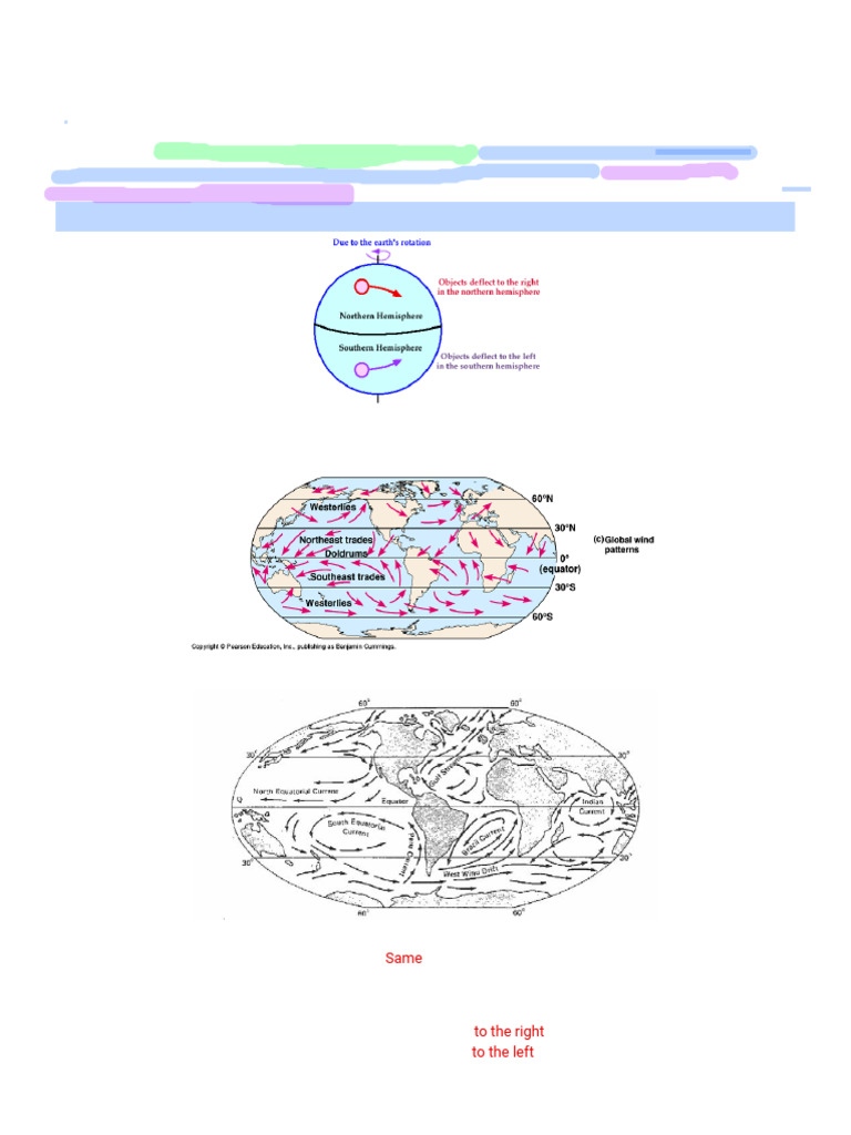 ANGEL MIRANDA - Ocean Currents Lab Page 1-2 | PDF | Oceans | Wound