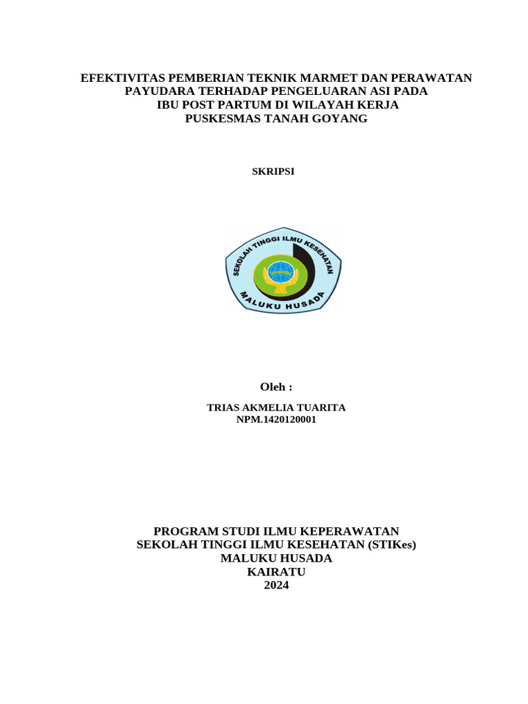 Efektivitas Teknik Marmet untuk ASI | PDF