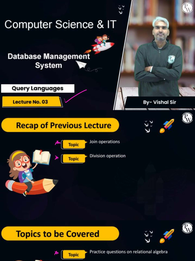 Query Languages 03: Class Notes | PDF