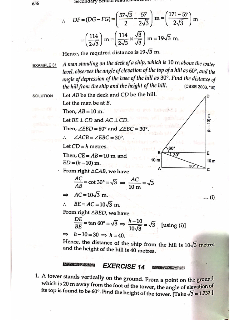 Height and Distance | PDF