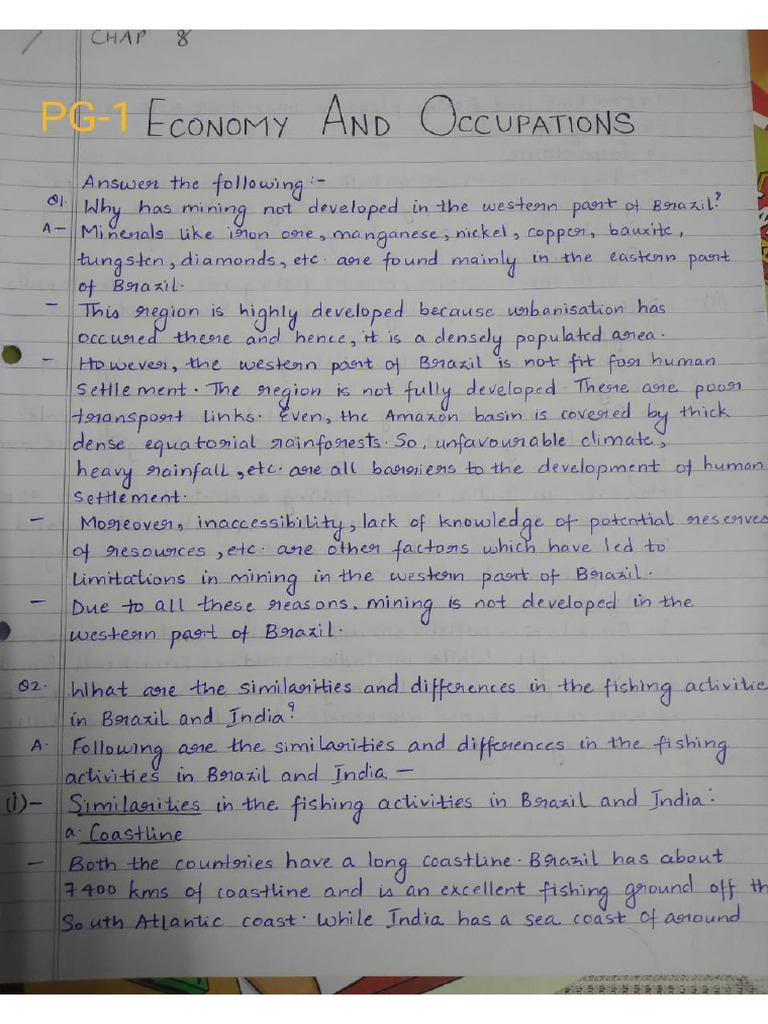 Economy and Occupations | PDF