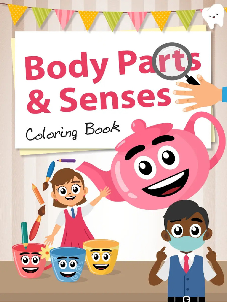 Body Parts & Senses Coloring Book | PDF