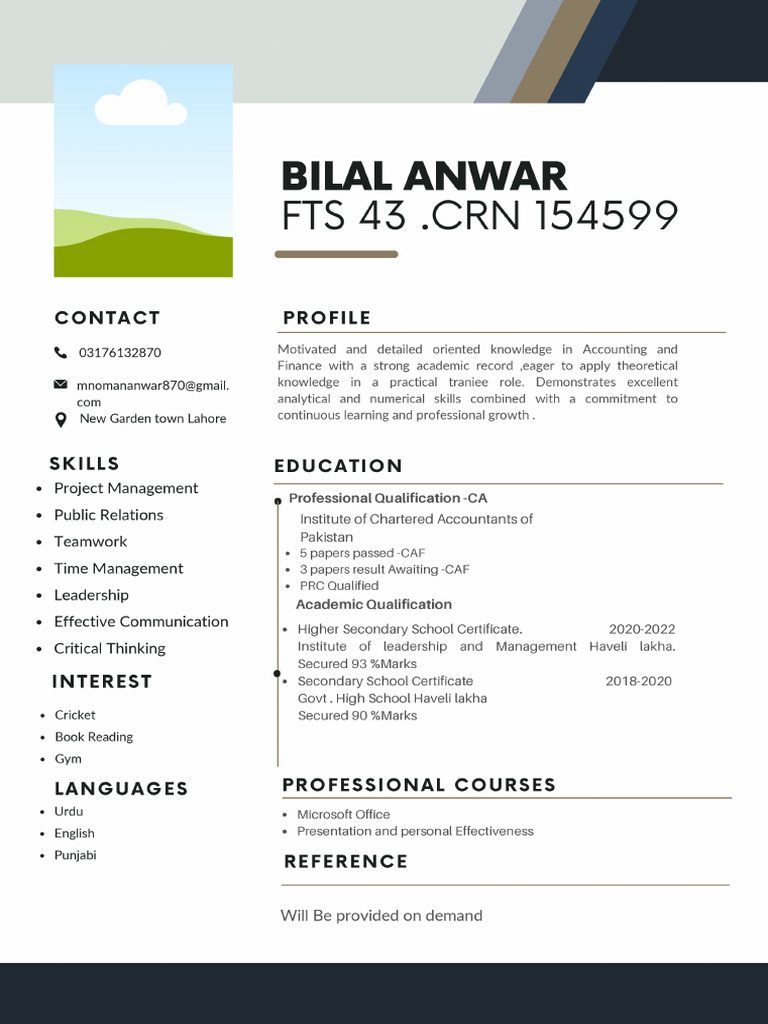 Modern Professional CV Resume | PDF