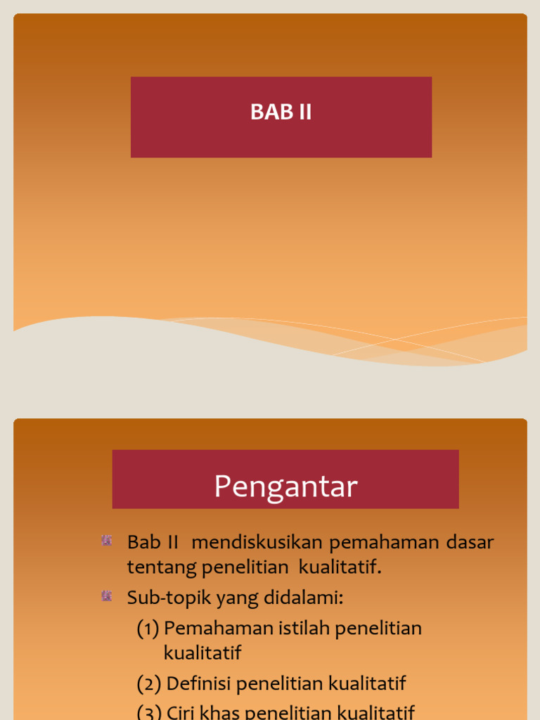 Bab II-pemahaman Dasar Tentang Penelitian Kualitatif | PDF