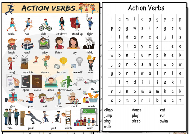 Action Verbs 1 | PDF