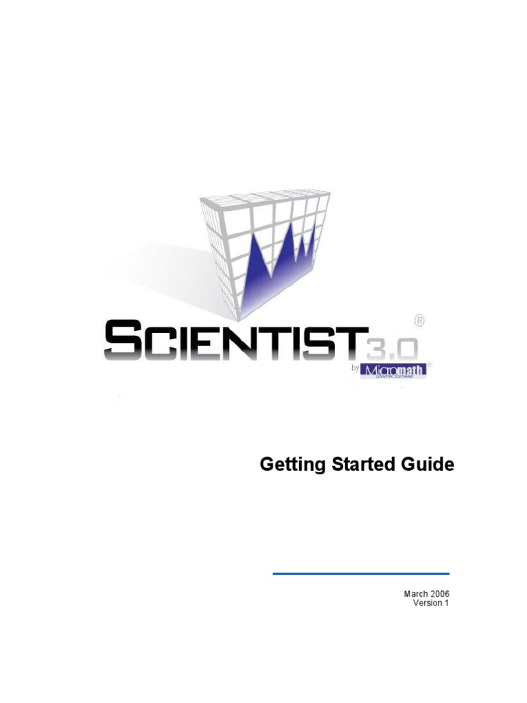 Scientist Getting Started Guide | PDF | Spreadsheet | Equations