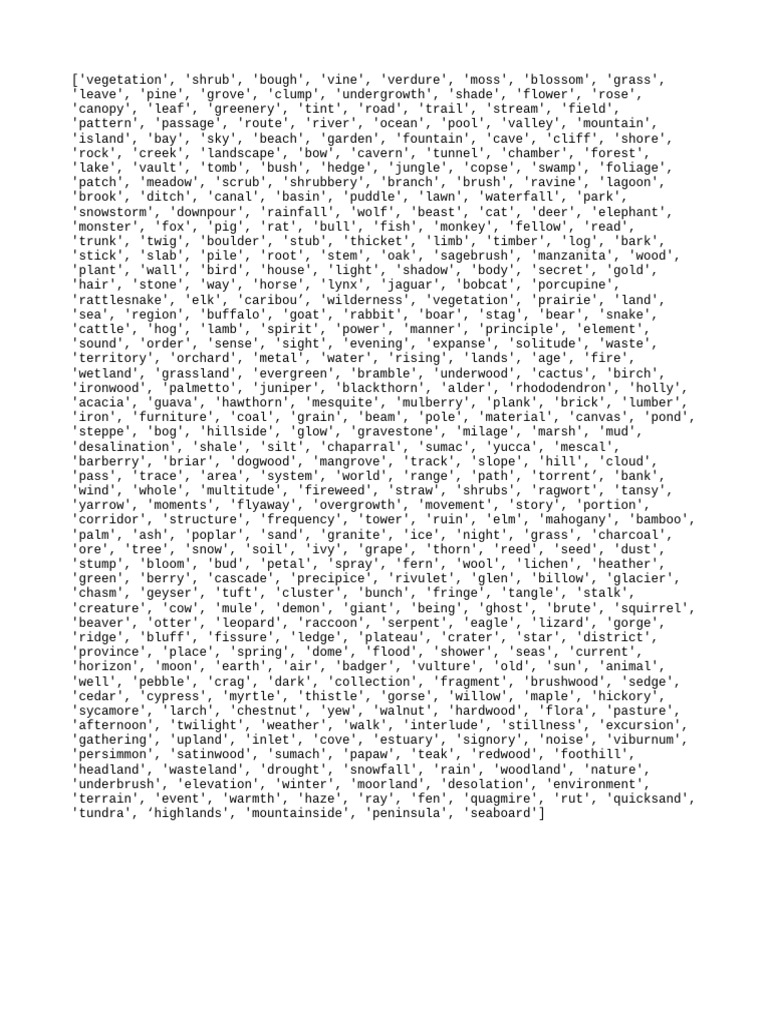 Forest Noun Single | PDF