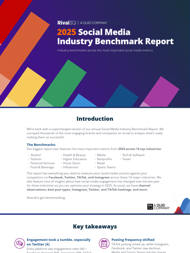 2025 Social Media Industry Benchmark Report | PDF