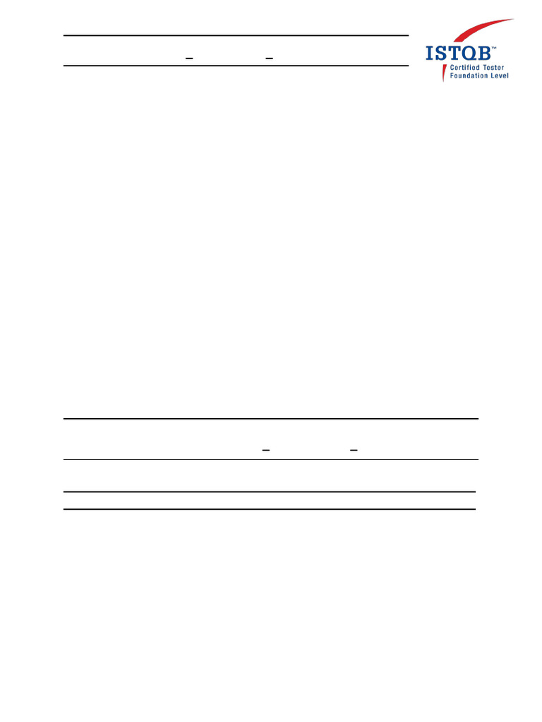 ISTQB CTFL v4.0 Sample Exam SET A | PDF | International Software ...