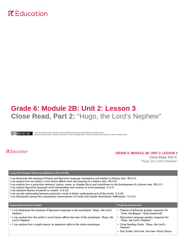 eled-6m2b-module-2b-u2-l3-0316 | PDF | Metaphor | Linguistics