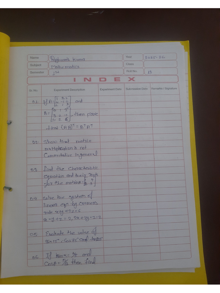 Math 1st Assignment | PDF