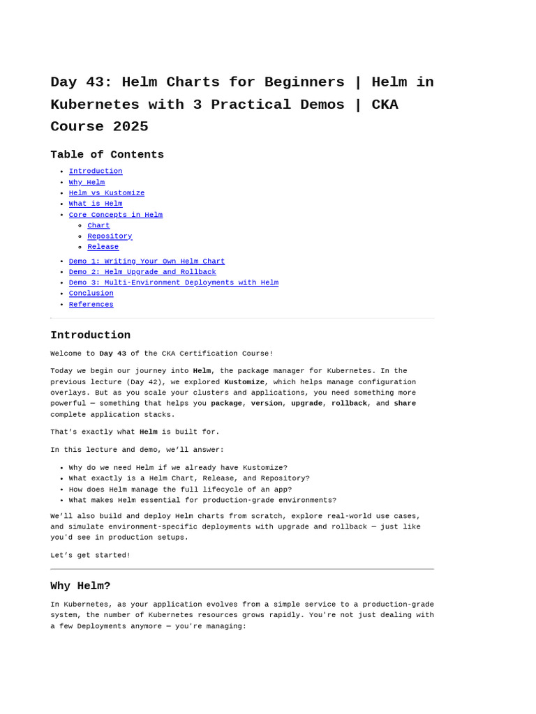 Helm Charts Basics: A Beginner's Guide | PDF | Software Repository ...