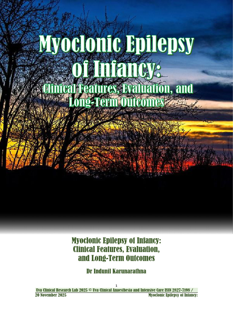 Myoclonic Epilepsy of Infancy Clinical Features, Evaluation, and Long ...