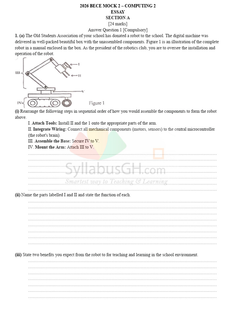 2026 Bece Mock 2 Computing 2 | PDF | I Pv6 | Computing