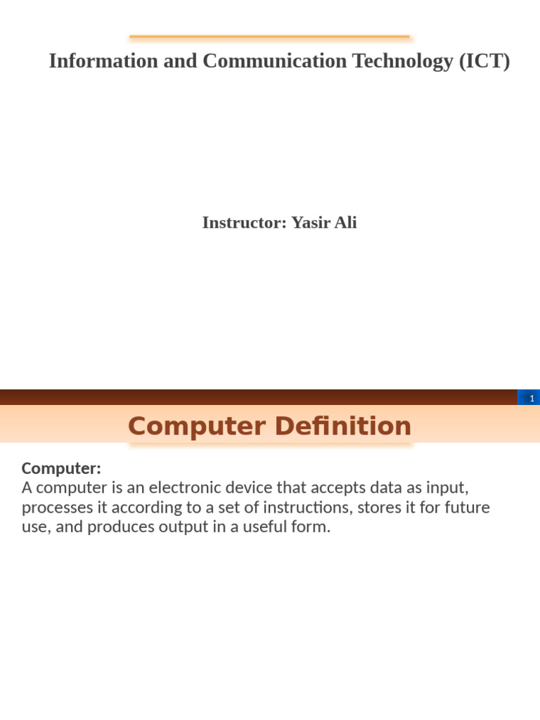 ICT Lec2 | PDF | Computer Data Storage | Random Access Memory