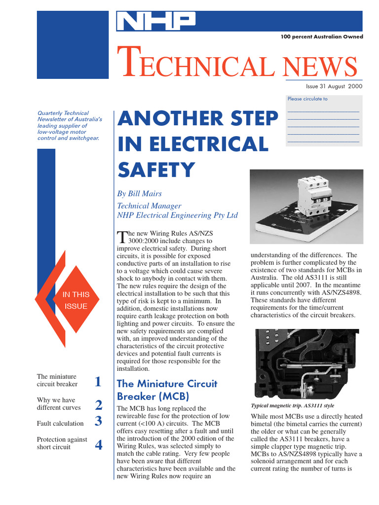 TNL-31-Another Step in Electrical Safety | PDF | Power (Physics ...