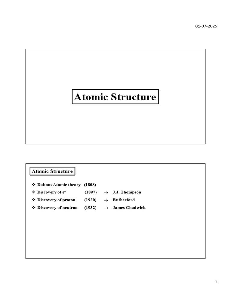 Atomic Structure (Complete) | PDF | Electromagnetic Spectrum ...