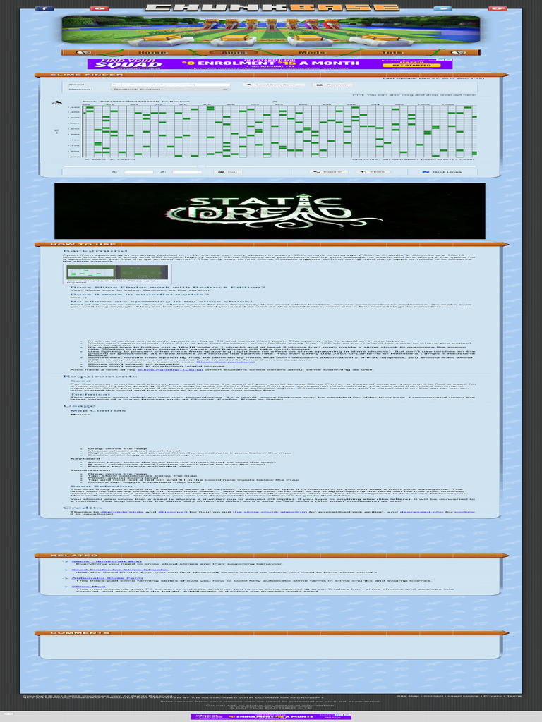Find Slime Chunks in Minecraft | PDF | Minecraft | Software