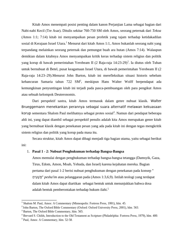 Kitab Amos | PDF