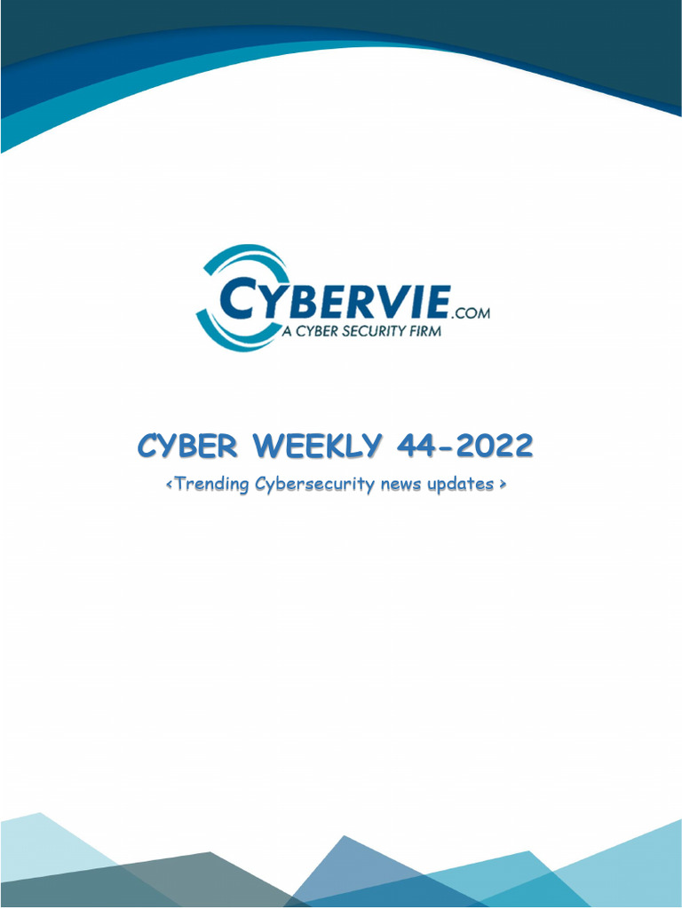 Cyber Weekly Reports | PDF | Exploit (Computer Security) | Computer Security