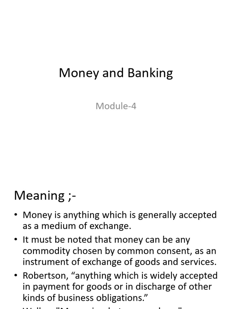 Money and Banking | PDF | Fiscal Policy | Monetary Policy