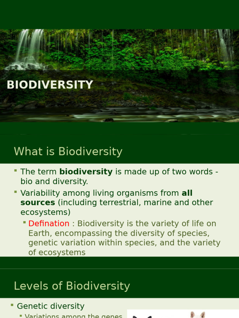 Unit3 Biodiversity | PDF | Biodiversity | Conservation Biology