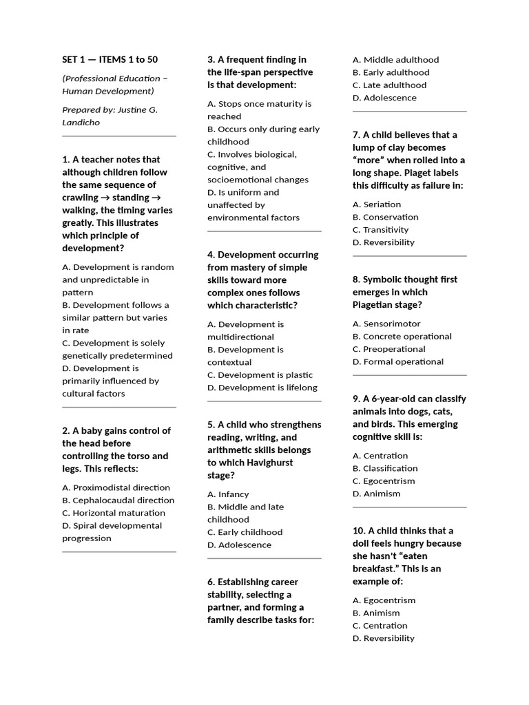PED 1 | PDF | Temperament | Behavioural Sciences