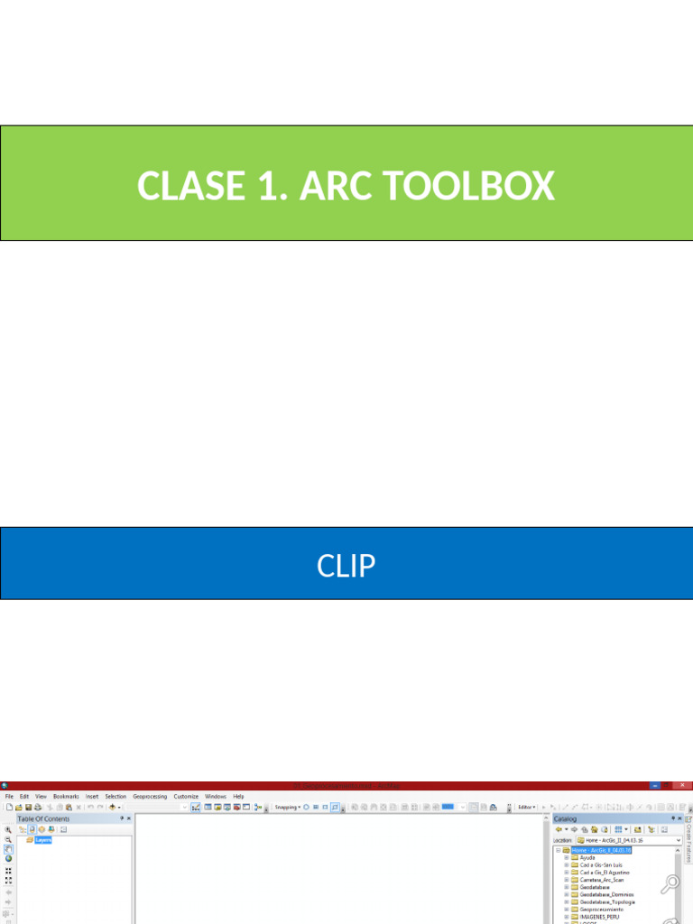ArcGIS 2. Clase 1 y 2 | PDF