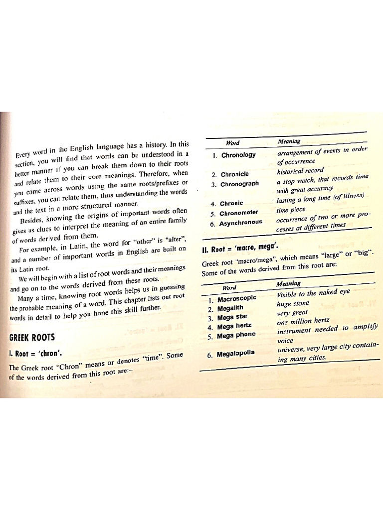 Rootwords, Prefixes, Suffixes, Foreign Words | PDF