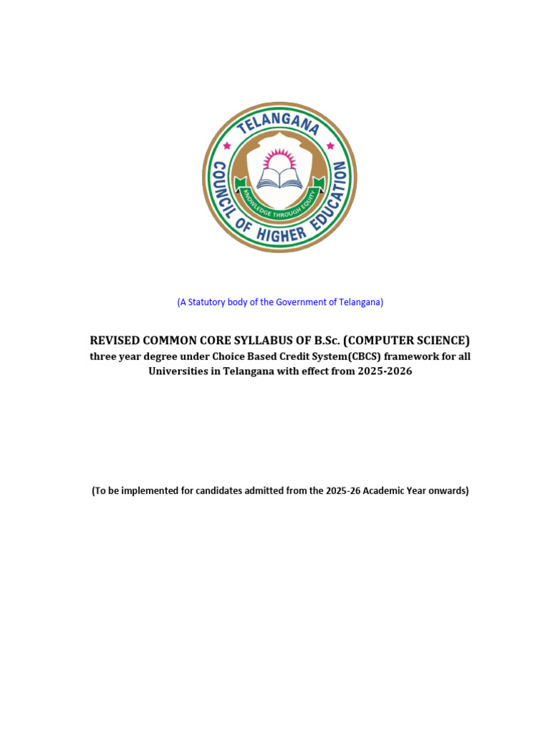 Comp Science Syllabus1751979599 | PDF | Course Credit | Computing
