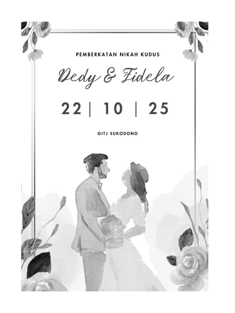 Ibadah Pemberkatan Nikah Dedy & Fidel | PDF