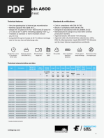 Sonnenschein A600 Battery Datasheet | PDF | Rechargeable Battery ...