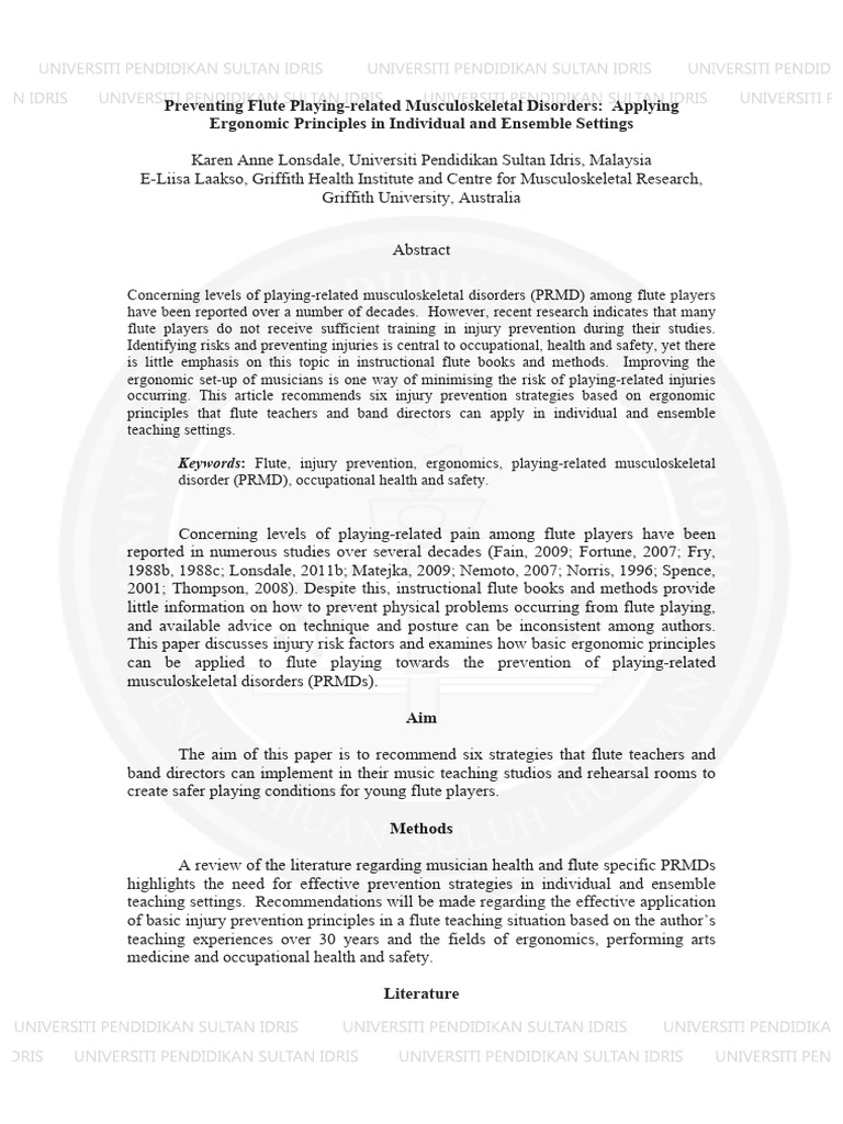 Flute | PDF | Occupational Safety And Health | Musical Instruments
