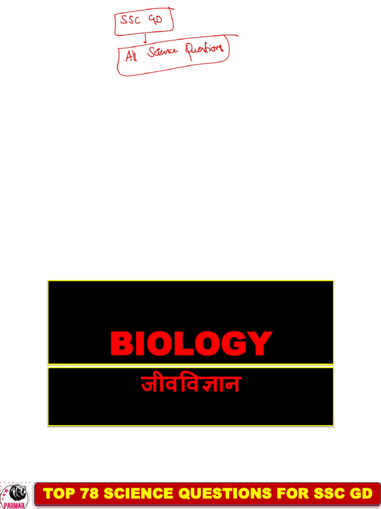 Top - 78 Science Questions For SSC GD | PDF
