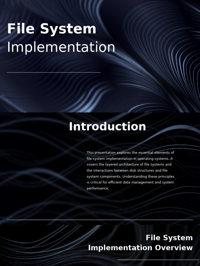 File System Ppt | PDF | File System | Computer File