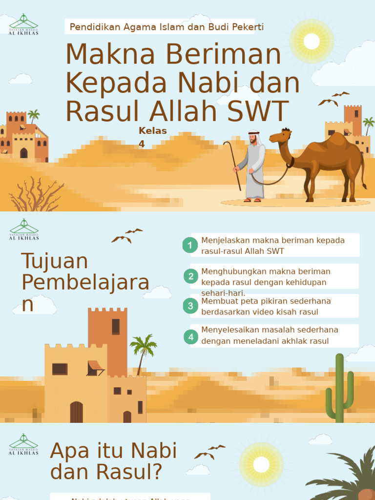PAI (Makna Iman Kepada Rasul-Rasul Allah) | PDF