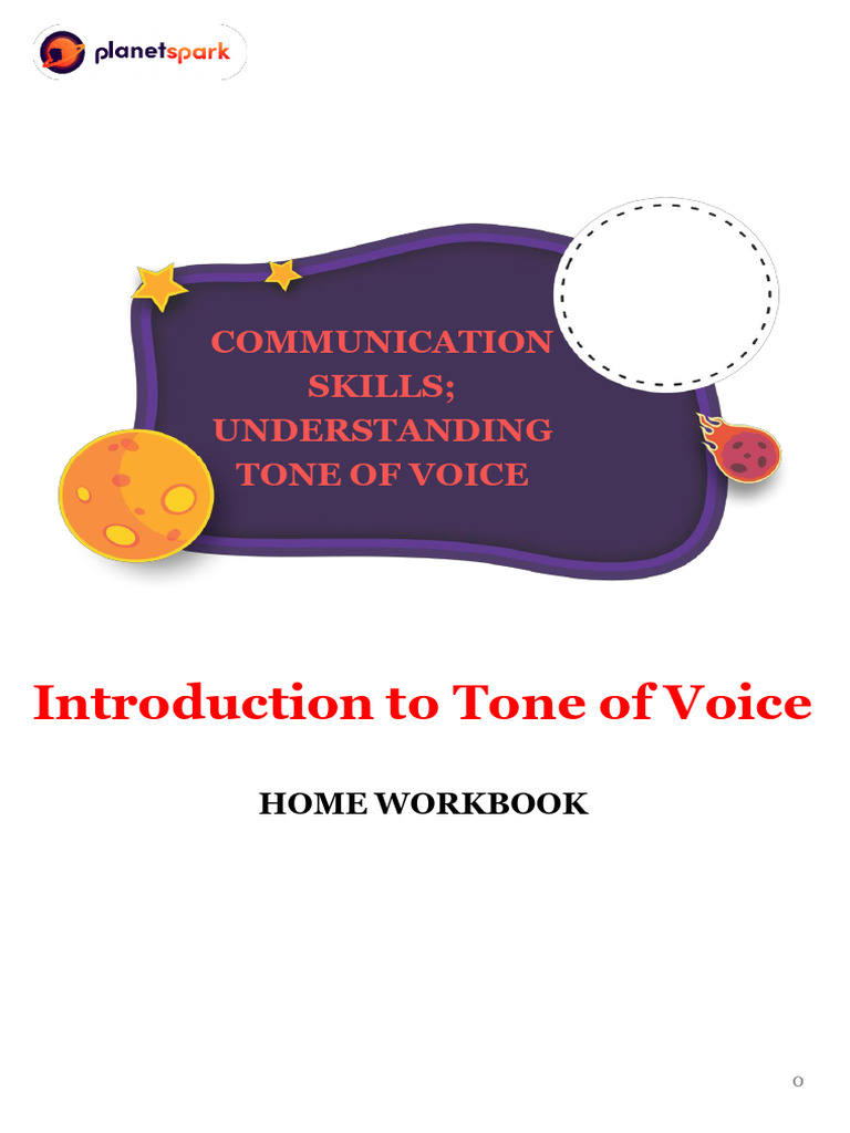 Understanding Tone of Voice Workbook | PDF | Human Communication ...